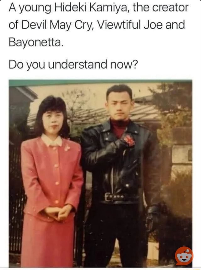 A young Hideki Kamiya, the creator of Devil May Cry, Viewtiful Joe and ...