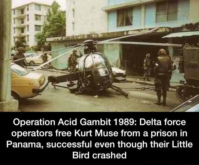 Operation Acid Gambit 1989: Delta force operators free Kurt Muse from a ...