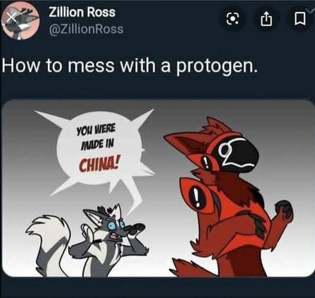 & Zillion Ross @ZillionRoss How to mess with a protogen. - iFunny