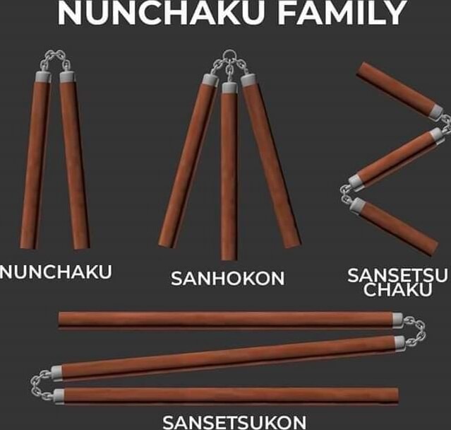 NUNCHAKU FAMILY NUNCHAKU SANSETSUKON - iFunny Brazil