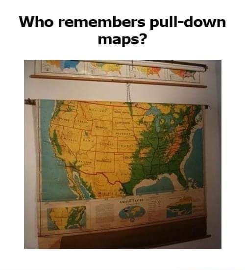 Who remembers pull-down maps? - America’s best pics and videos