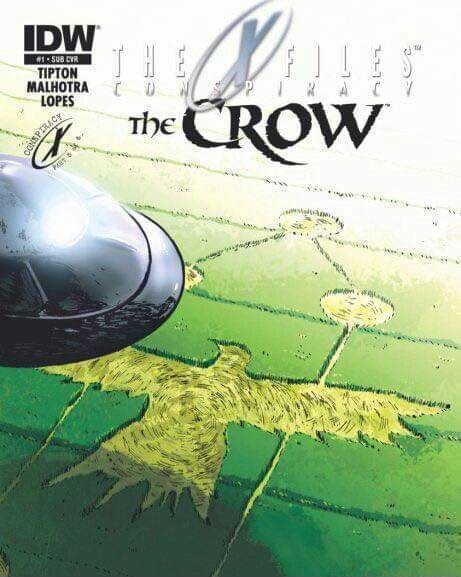 Comic book cover of The Crow and the X-Files crossover - America’s best ...