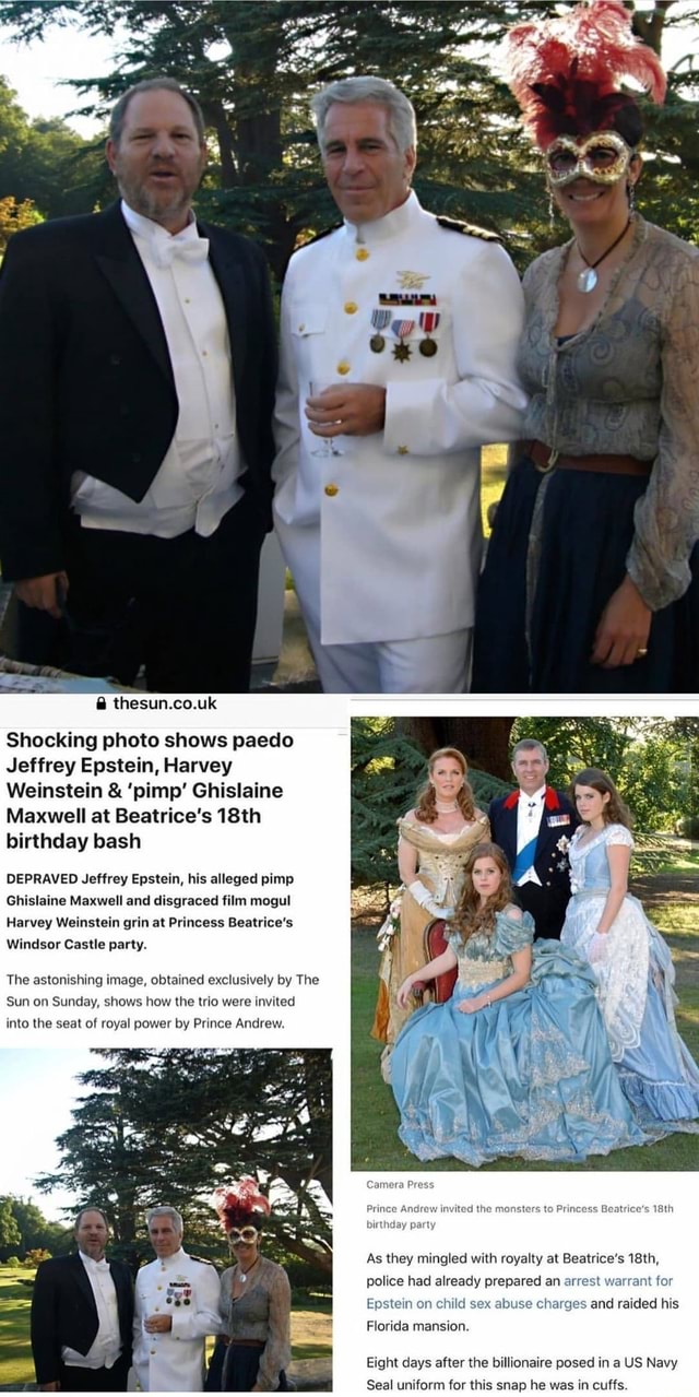 Shocking photo shows paedo Jeffrey Epstein, Harvey Weinstein 'pimp ...