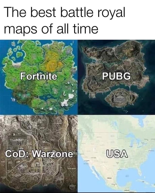 The best battle royal maps of all time - iFunny