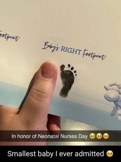 In honor of Neonatal Nurses Day Smallest baby I ever admitted - iFunny