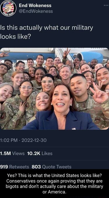 End Wokeness @EndWokeness Is this actually what our military looks like ...