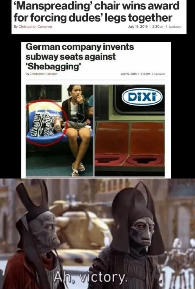 ‘Manspreading’ chair wins award for forcing dudes’ legs together 1mm) 2 ...