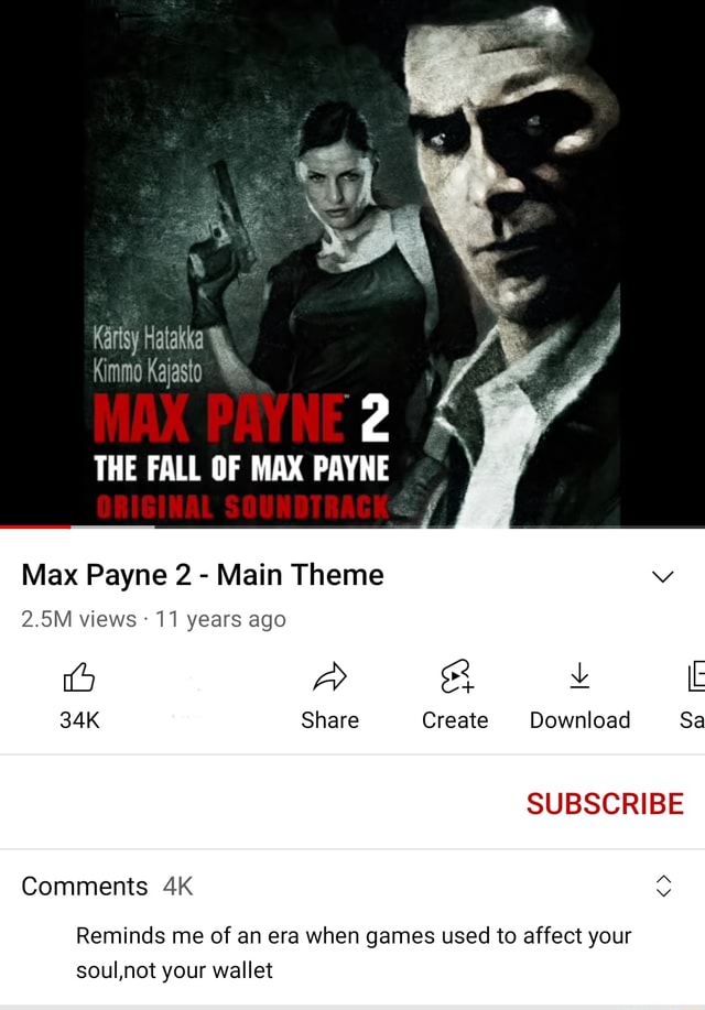 Kartsy Hatakka Kimmo Kajasto MAX PRYNE THE FALL OF MAX PAYNE ORIGINAL ...