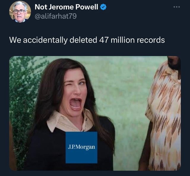 (IG @notjeromepowell) #jpmorgan - Not Jerome Powell @alifarhat79 We ...