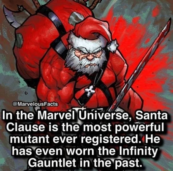 Ff @MarvelousFacts In the Marvel Universe. Santa Clause is the most ...