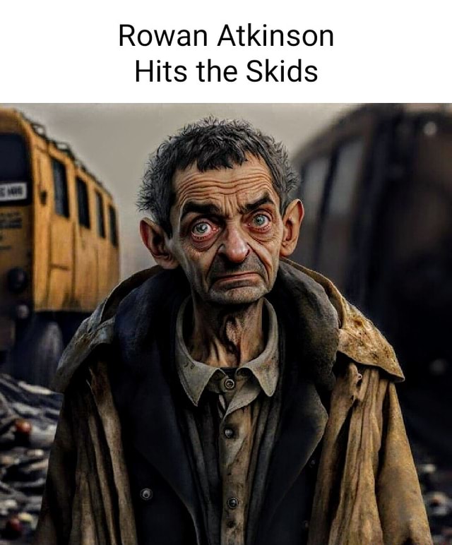 Rowan Atkinson Hits the Skids - iFunny