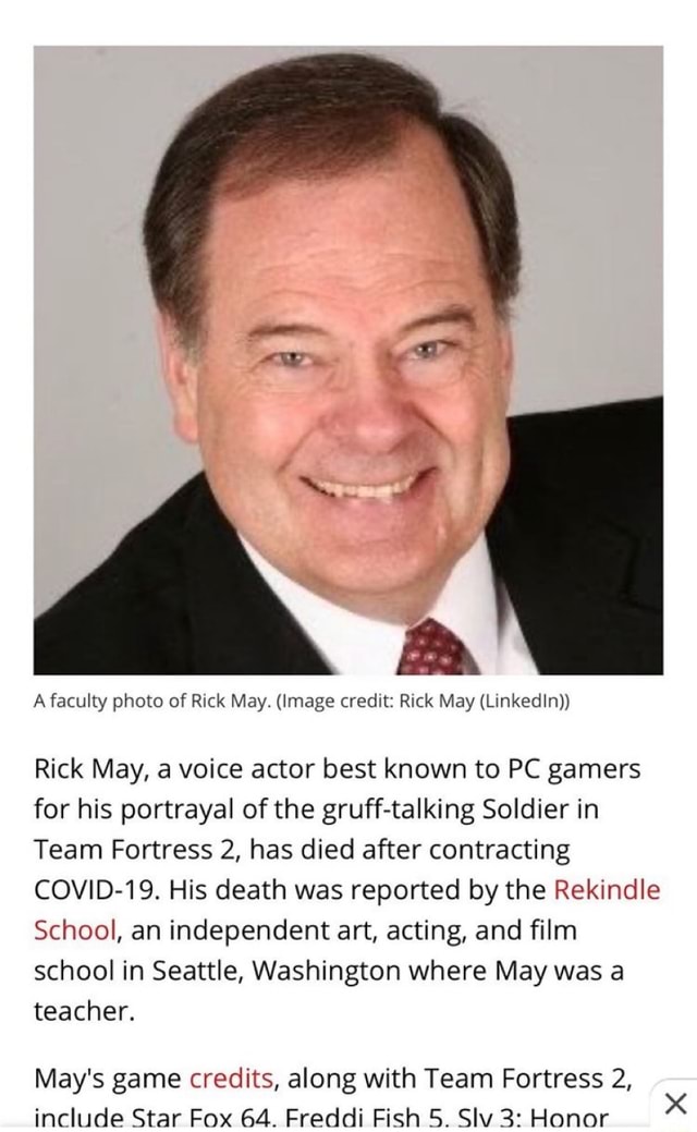 A faculty photo of Rick May. (Image credit: Rick May (LinkedIn) Rick ...