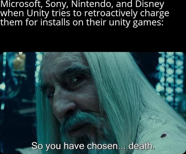 Microsoft, Sony, Nintendo, and Disney when Unity tries to retroactively ...