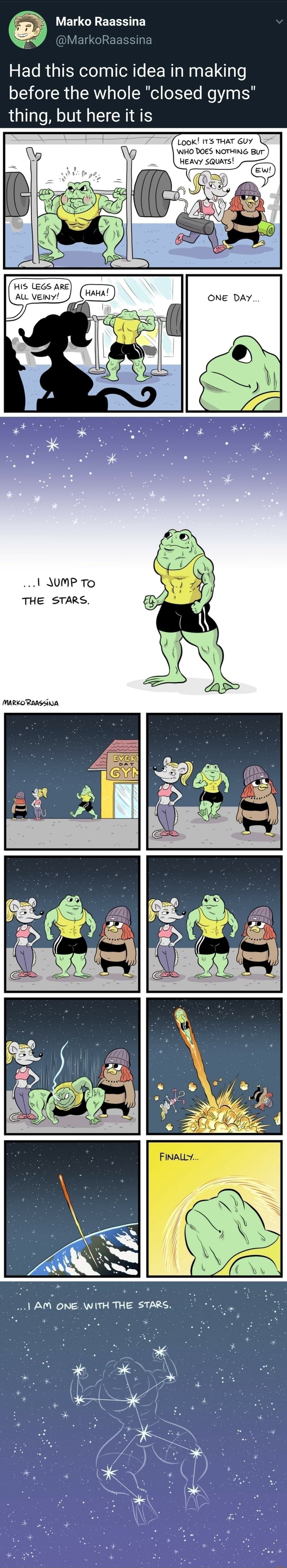 Marko Raassina Had this comic idea in making before the whole "closed ...