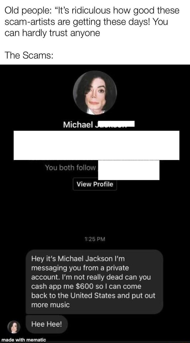 The return of the king meme here - Old people: "It's ridiculous how ...