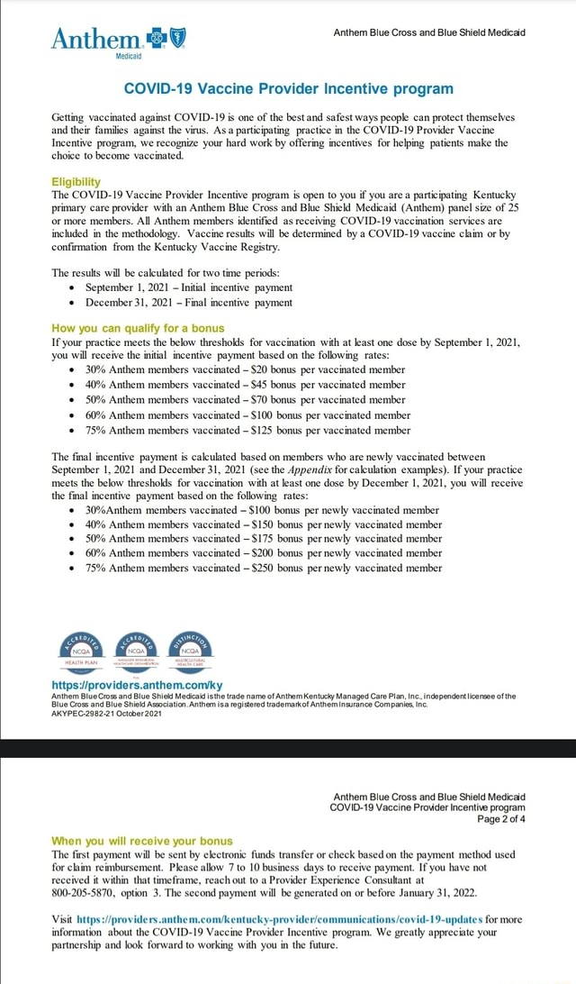 Anthem Blue Cross and Blue Shield Medicaid Anthem. Medicaid COVID-19 ...