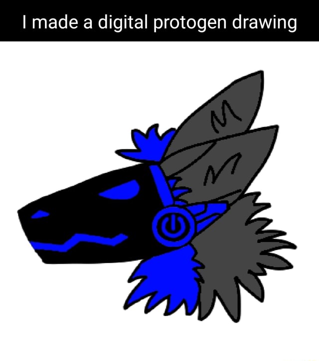 I made a digital protogen drawing - iFunny