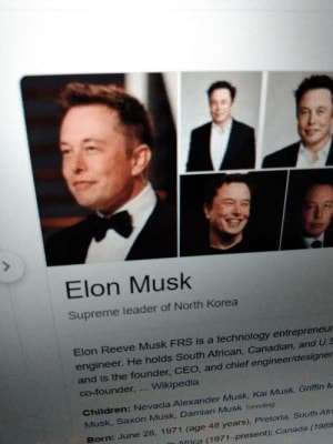7 Elon Musk Supreme leader of North Korea Elon Reeve Musk FRS is a ...