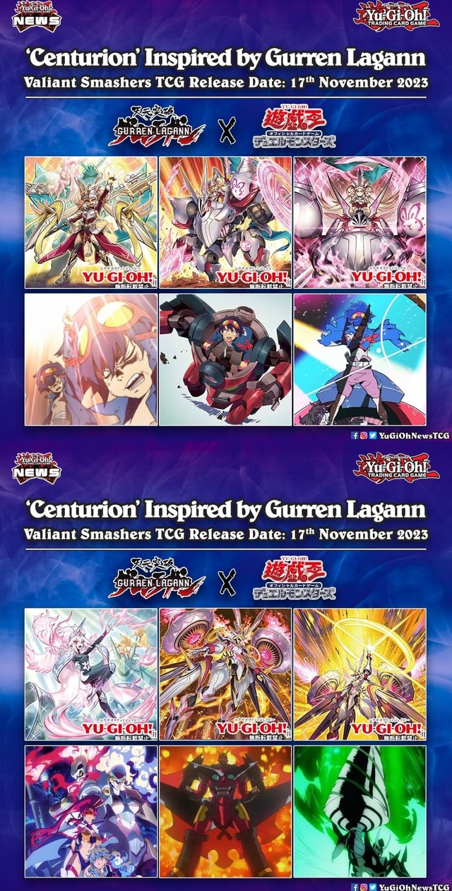 'Centurion' Inspired by Gurren Lagann Valiant Smashers TCG Release Date ...