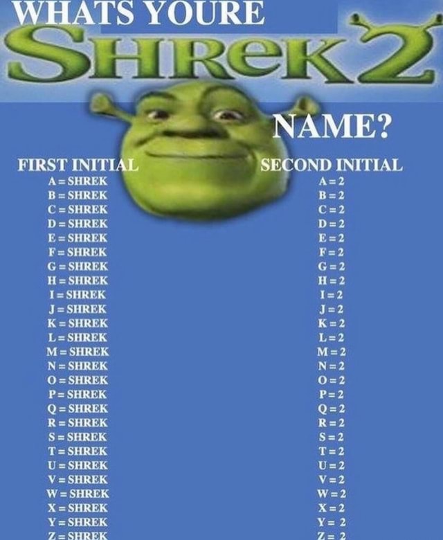 IFIRST As SHREK = SHREK =SHREK SHREK = SHREK SHREK = SHREK He SHREK ...