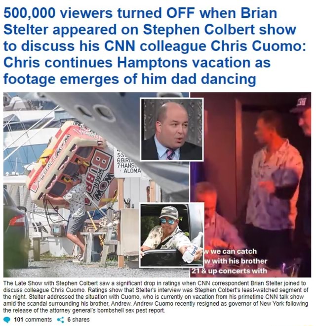 500 000 Viewers Turned Off When Brian Stelter Appeared On Stephen