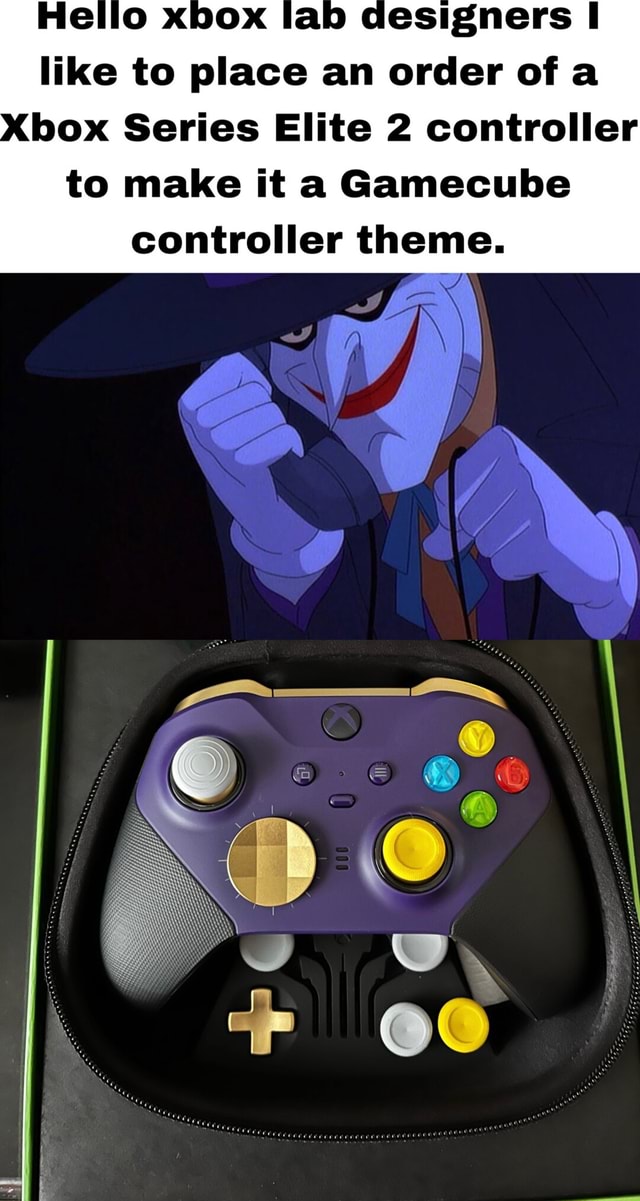 Hello xbox lab designers I like to place an order of box Series Elite 2 controller to make it a ...
