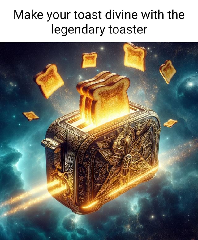 Make your toast divine with the legendary toaster - iFunny
