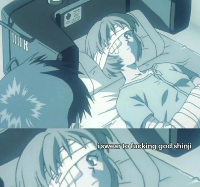_ swear to cking god shinji - iFunny