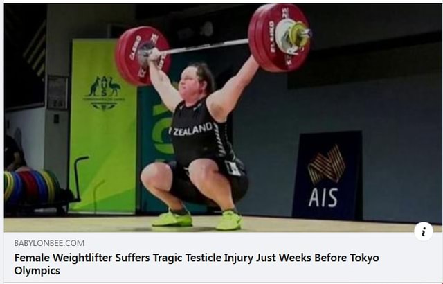 Female Weightlifter Suffers Tragic Testicle Injury Just Weeks Before ...