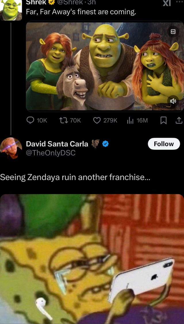 Xl Far, Far Away's finest are coming. Qik tri7K Q27k (AN David Santa ...