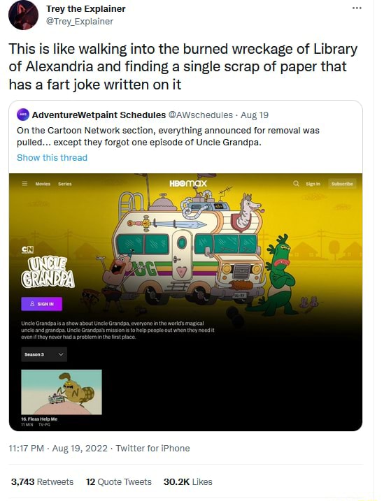 Trey the Explainer @Trey_Explainer This is like walking into the burned ...