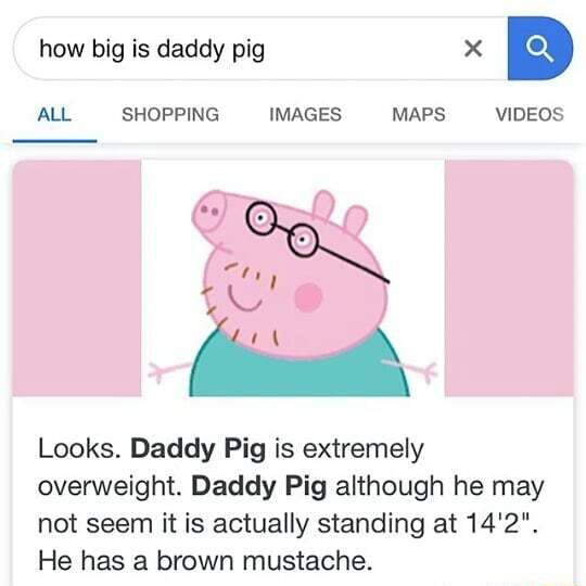 ALL SHOPPING IMAGES MAPS VIDEOS Looks. Daddy Pig is extremely ...