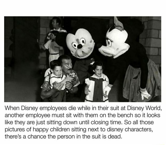 When Disney employees die while in their suit at Disney World, another ...