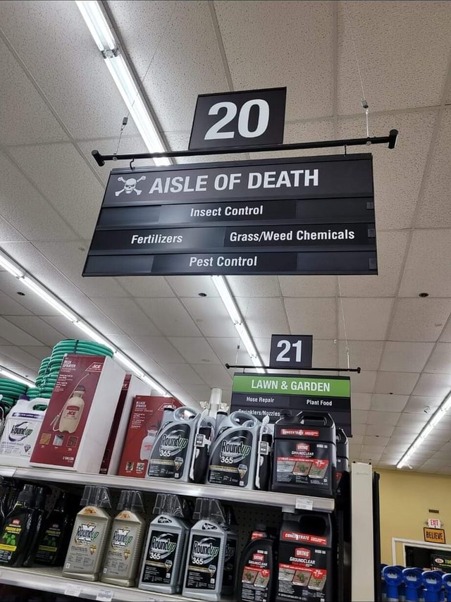 AISLE OF DEATH sect Control Fertilizers Chemicals Pest Contral Plant ...