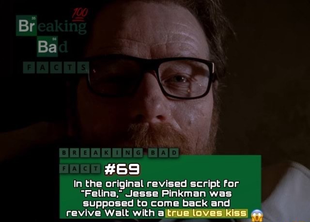 Br Ba #69 In the original revised script for Felina." Jesse Pinkman was ...