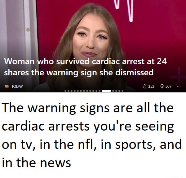 Woman who survived cardiac arrest at 24 shares the warning sign she ...