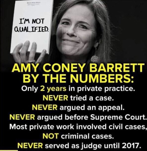 CUM AMY CONEY BARRETT BY THE NUMBERS: Only 2 years in private practice ...