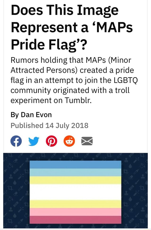 Does This Image Represent a 'MAPs Pride Flag'? Rumors holding that MAPs ...