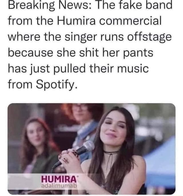 Breaking News: Ine fake band from the Humira commercial where the ...