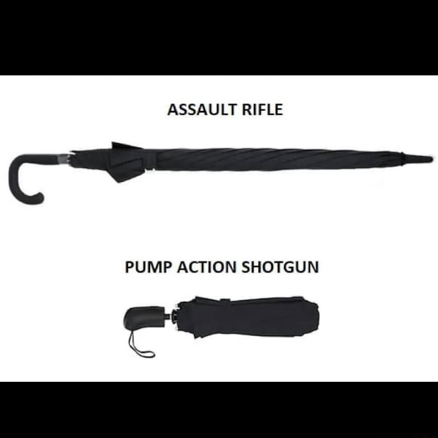 ASSAULT RIFLE PUMP ACTION SHOTGUN - iFunny