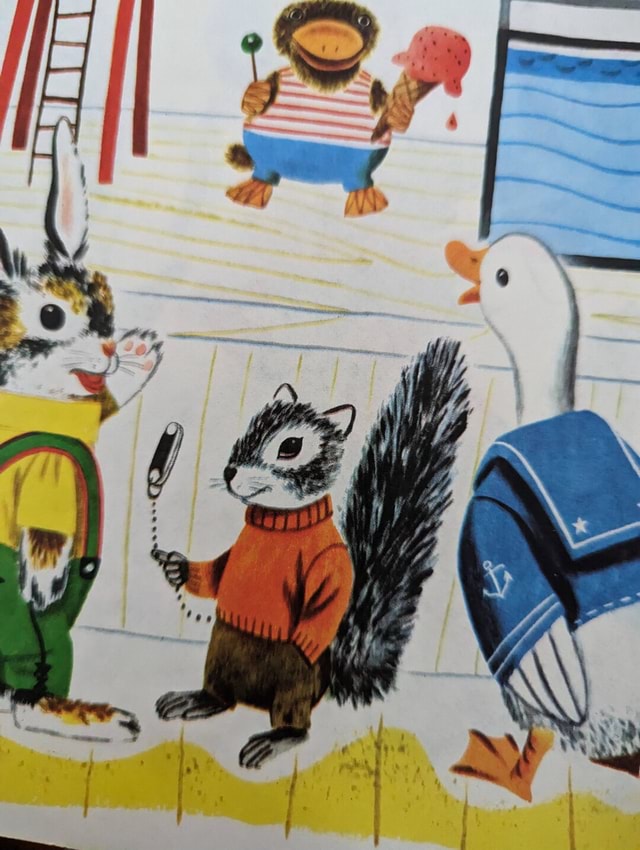 The book is rabbit and his friends by Richard Scarry. This might need ...