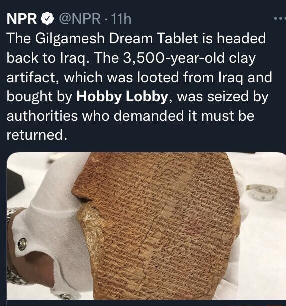 “Next time on Christian Thieves…” - NPR @ @NPR- The Gilgamesh Dream ...