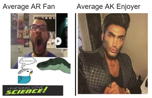 Average AR Fan Average AK Enjoyer - iFunny