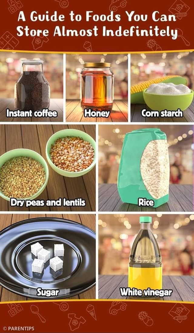 A Guide to Foods You Can Store Almost Indefinitely. - A Guide to Foods ...