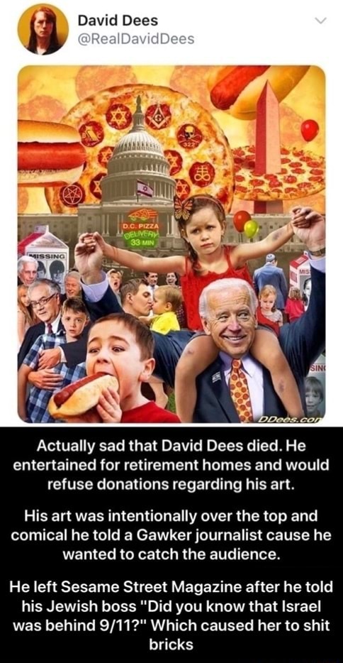 Actually sad that David Dees died. He entertained for retirement homes ...