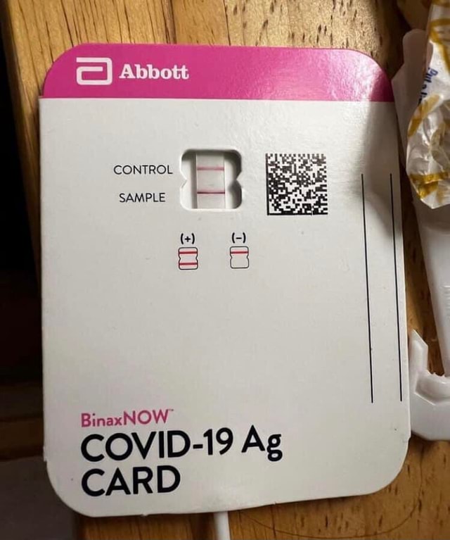 Abbott CONTROL SAMPLE COVID-19 Ag CARD - America’s best pics and videos