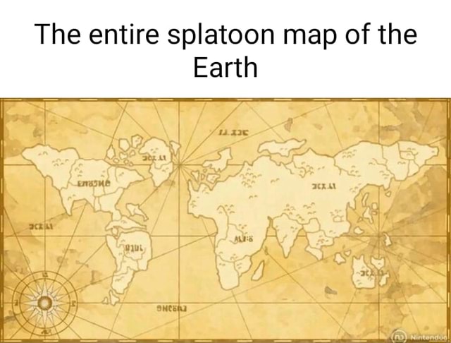 The entire splatoon map of the Earth - iFunny