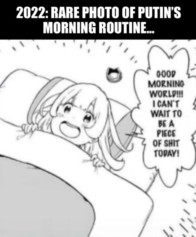 2022: RARE PHOTO OF PUTIN'S MORNING ROUTINE... / / pa ~ COOP WORLD!! TO ...