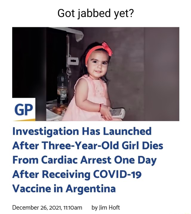 Got jabbed yet? Investigation Has Launched After Three-Year-Old Girl ...