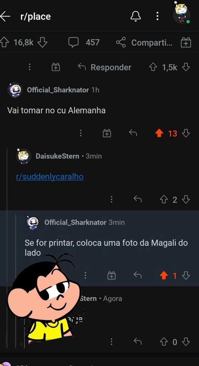 16,8k as Comparti.. Responder Oficial, Sharknator Th Vai tomar no cu ...